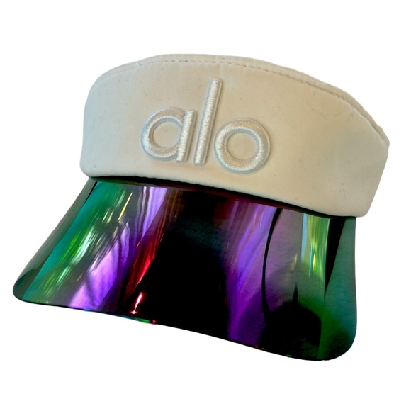 ALO Yoga | Accessories | Alo Yoga Airlift Solar Visor Holographicwhite ...